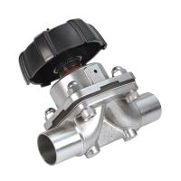 China SUS316L Manual Welded Ball Diaphragm Valves High Temperature Water OEM for sale