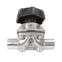 China SUS316L Manual Welded Ball Diaphragm Valves High Temperature Water OEM for sale