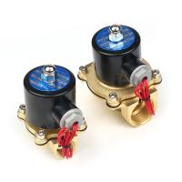 China Etrany Control 2Way 1/8-1 Inch Water DC24V Brass Material Stop Solenoid Valve High Temperature for sale