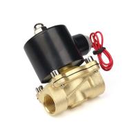 China Etrany Control 2Way 1/8-1 Inch Water DC24V Brass Material Stop Solenoid Valve High Temperature for sale