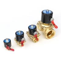 China Etrany Control 2Way 1/8-1 Inch Water DC24V Brass Material Stop Solenoid Valve High Temperature for sale