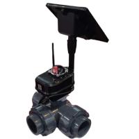 China Etrany Solar Intelligent Digital 3Way Angle Ball Valve for Water-Saving Irrigation Agricultural Fields Hydraulic Remote Control for sale