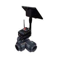 China Etrany Solar Intelligent Digital 3Way Angle Ball Valve for Water-Saving Irrigation Agricultural Fields Hydraulic Remote Control for sale