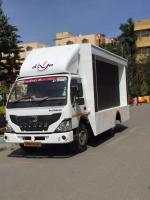 China Full Color P8 SMD 3535 1/4 Scan  Led Mobile Billboard on Vehicles INDIA for sale
