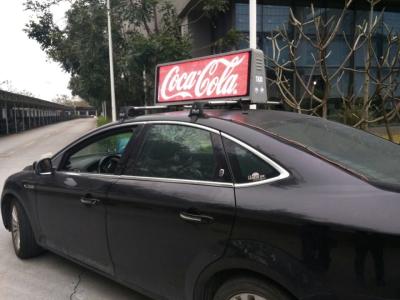 China New for advertising use RGB gull colour video taxi top led display for sale