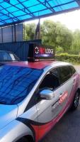 China Digital car led display board , 3G taxi top sign 1/8 scanning for sale