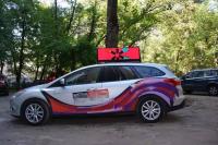 China Customized Double Side Taxi LED Display Outdoor High brightness for sale