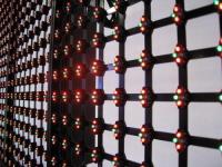 China Energy Saving Transparent Led Display , P20 LED Curtain Display Easy To Install for sale