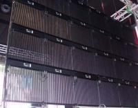 China Energy Saving Transparent Led Display , P20 LED Curtain Display Easy To Install for sale