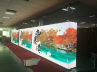 China P10 IP65 5000 - 9500K Iron Advertising Outdoor Full Color Video Curved Led Display Walls for sale