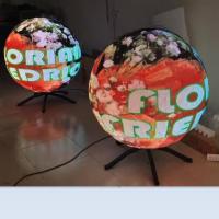 China Flexible Indoor Hanging Led Video Ball Display , Led Ball Screen Energy Saving for sale