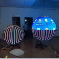 China Flexible Indoor Hanging Led Video Ball Display , Led Ball Screen Energy Saving for sale
