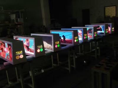 China SMD 3528/2727 full color taxi top advertising led display for indoor / outdoor for sale
