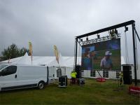 China Waterproof Outdoor LED Video Wall Rental  P4.81 500*1000mm Die Casting Cabinet for sale
