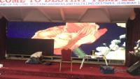 China Rental Full Color LED Curtain Display , P3 Stage Background Video Wall Screen for sale