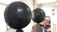 China 1m Diameter Custom LED Display , P4 SMD Full Color Curved Round Led Display Ball for sale