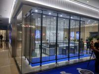 China P3.91 Transparent Led Screen Moving Message Display Sign High Brightness 1920HZ for sale