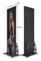 China P2 P2.5 P4 P6 Custom Led Display , Advertising Led Mobile Billboard Street Conic Lamp Pole for sale