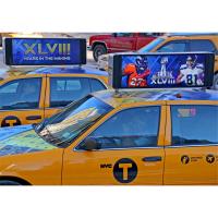 China Wide Viewing Angle Taxi Led Advertising Sign P2.5 P3 P4 P5 With Air Quality / Noise Sensor for sale