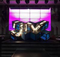 China full color  led display screen  led diamond dj booth sphere arc globe led screen for sale