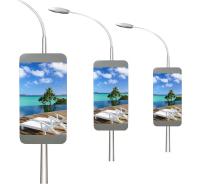 China High Brightness Led Display Billboard 3G Wifi Street Light Advertising Pole Outdoor for sale