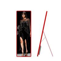 China Moveable Outdoor LED Poster Screen Floor Stand Display With Wifi / 4G Control for sale