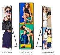 China Full Color Indoor HD Screen , Small Pitch Floor Standing LED Poster Display for sale