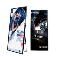 China Full Color Indoor HD Screen , Small Pitch Floor Standing LED Poster Display for sale