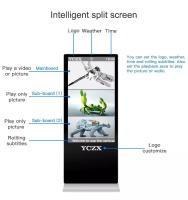 China Indoor portable Advertising P2.5 P3 Media Poster LED Display Billboard for sale
