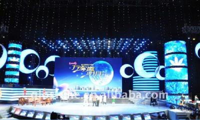 China Full Color Electronic Indoor SMD 3 in 1 3528 1R1G1B Led Stage Backdrop Screen for sale