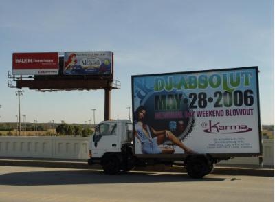 China SMD5050 Led Mobile Billboard P10 / full color truck outdoor advertising led display for sale