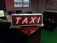 China 6mm Pitch Taxi LED Display Waterproof IP65 Full Color 128 x 16dot Resolution for sale
