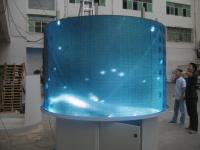 China Aluminum Curved Led Display Full Color Circle Shape 8000nits Brightness for sale