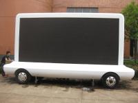 China 220V / 50HZ P10 IP65 Electronic Moving Video Led Mobile Billboard on Vehicles For Exhibition for sale