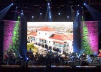 China Electronic Full Color P7.62 SMD 3 in 1 3528 1R1G1B Indoor Led Stage Backdrop Screen for sale