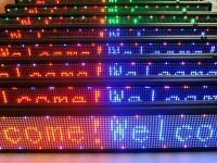 China P10 / P12 2R1G AC220V / 110V Tri Color Led Message Display Screen modules For Advertising Media for sale