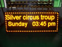 China Digital Yellow Led Scrolling Message Sign Advertising 1/8 Scan 192 * 192 for sale