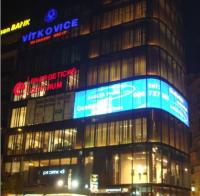 China P10 Transparent Indoor Led Display Glass Screens For Glass Building Advertising Video Wall for sale