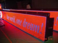 China Red High Brightness Outdoor Single Color led Display P10 modules, Digital Scrolling Sign for sale