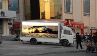 China 220V / 50HZ P10 IP65 Electronic Moving Video Led Mobile Billboard on Vehicles For Exhibition for sale