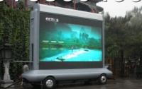 China Electronic P10 IP65 1 R,1G,1B 5000K Led Truck Mobile Billboard Screens For Advertising for sale