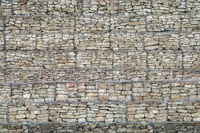 China Pre Assembled Galvanized Gabion Box Kits  40% Faster Install for sale