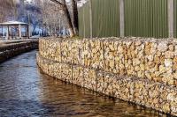 China Galvanized Gabion Cages CE/ASTM Flood Control Erosion Protection for sale