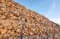 China 2.7mm Wire Diameter Plain Weave Gabion Basket For Riverbank Protection for sale