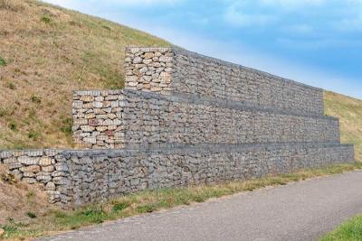 China Corrosion Resistant Welded Gabion Fence With Hot Dip Galvanized And Galfan Coated Options for sale