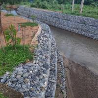 China Woven Gabion Mattress Riverbank Slope Stabilization Heavy Duty Galvanized Erosion Control for sale