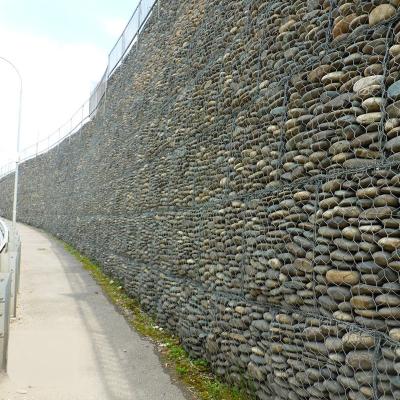 China Woven Gabion Box Hydraulic Engineering Canal Lining Flexible Mesh Rock Filling for sale