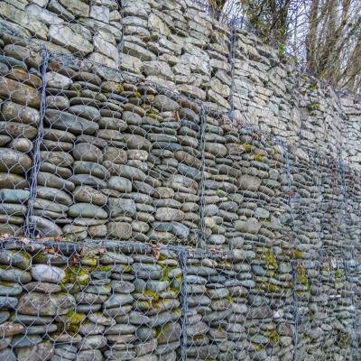 China 2x1x1 M Canal Reinforcement Cage Rock Retaining Wall Flexible Design Soil Stabilization CE for sale