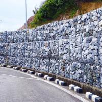 China Woven Gabion Rock Cage Retaining Wall River Bank Flood Control Erosion Protection Zinc Coated for sale