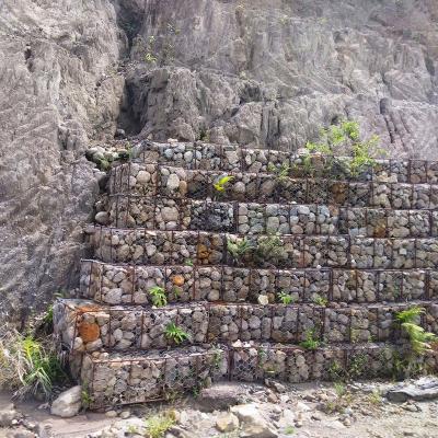China Double Twisted Gabion Basket Coastal Erosion Control Saltwater Resistance Heavy Duty for sale